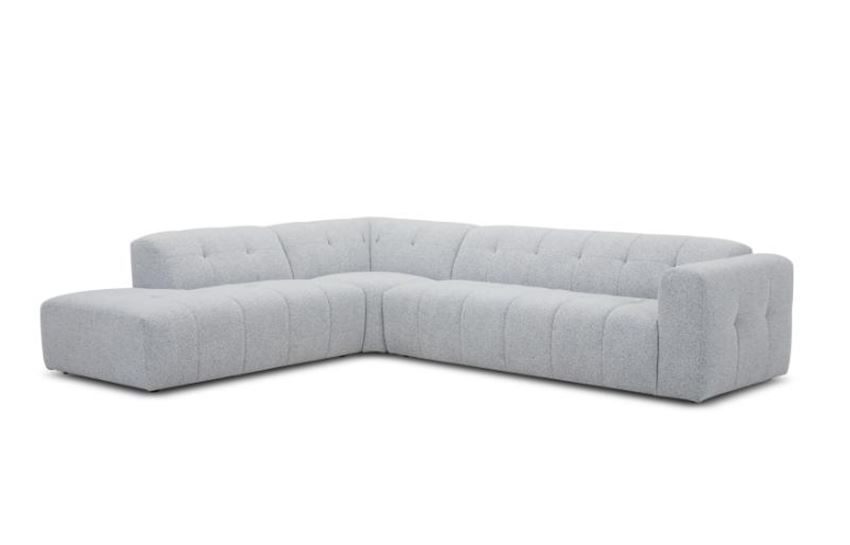 BRAVE - Light grey corner sofa. • Mobilitop Lebanon Beirut