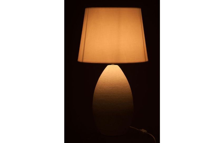 81797 - Table Lamp With White Ceramic Base • Mobilitop Lebanon Beirut