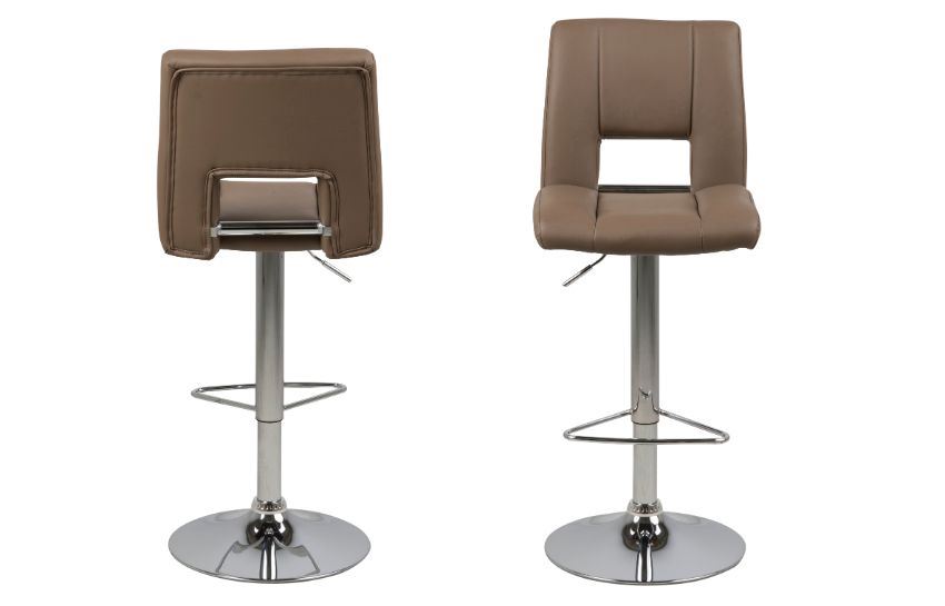 SYLVIA - Leather Bar-Stool • Mobilitop Lebanon Beirut