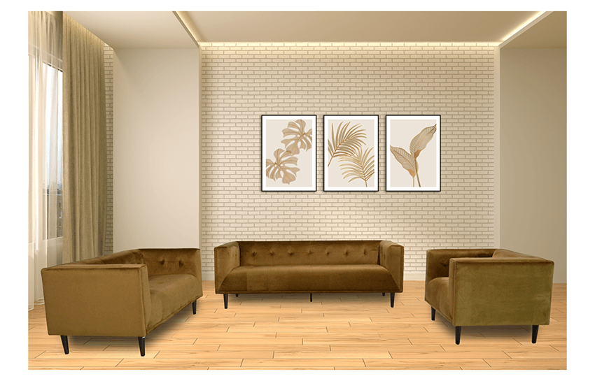 KAYDEN.MUSTARD - Living Room Set • Mobilitop Lebanon Beirut